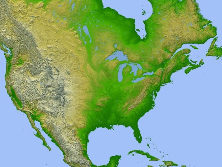 Relieve de América del Norte: Características Detalladas